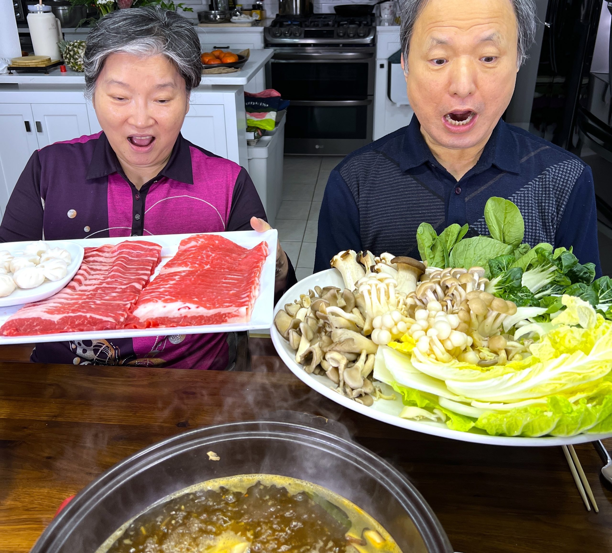 Korean Hot Pot, Shabu Shabu 3 Course | Crazy Korean Cooking